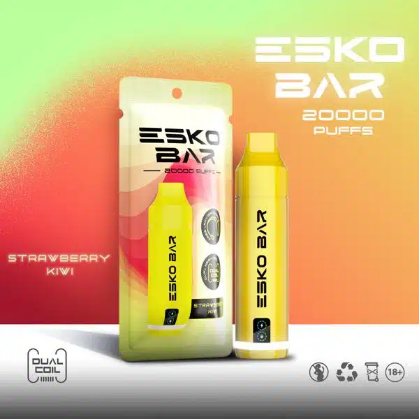 ใช้แล้วทิ้ง ESKO 20K- Strawberry Kiwi mrkvape.com